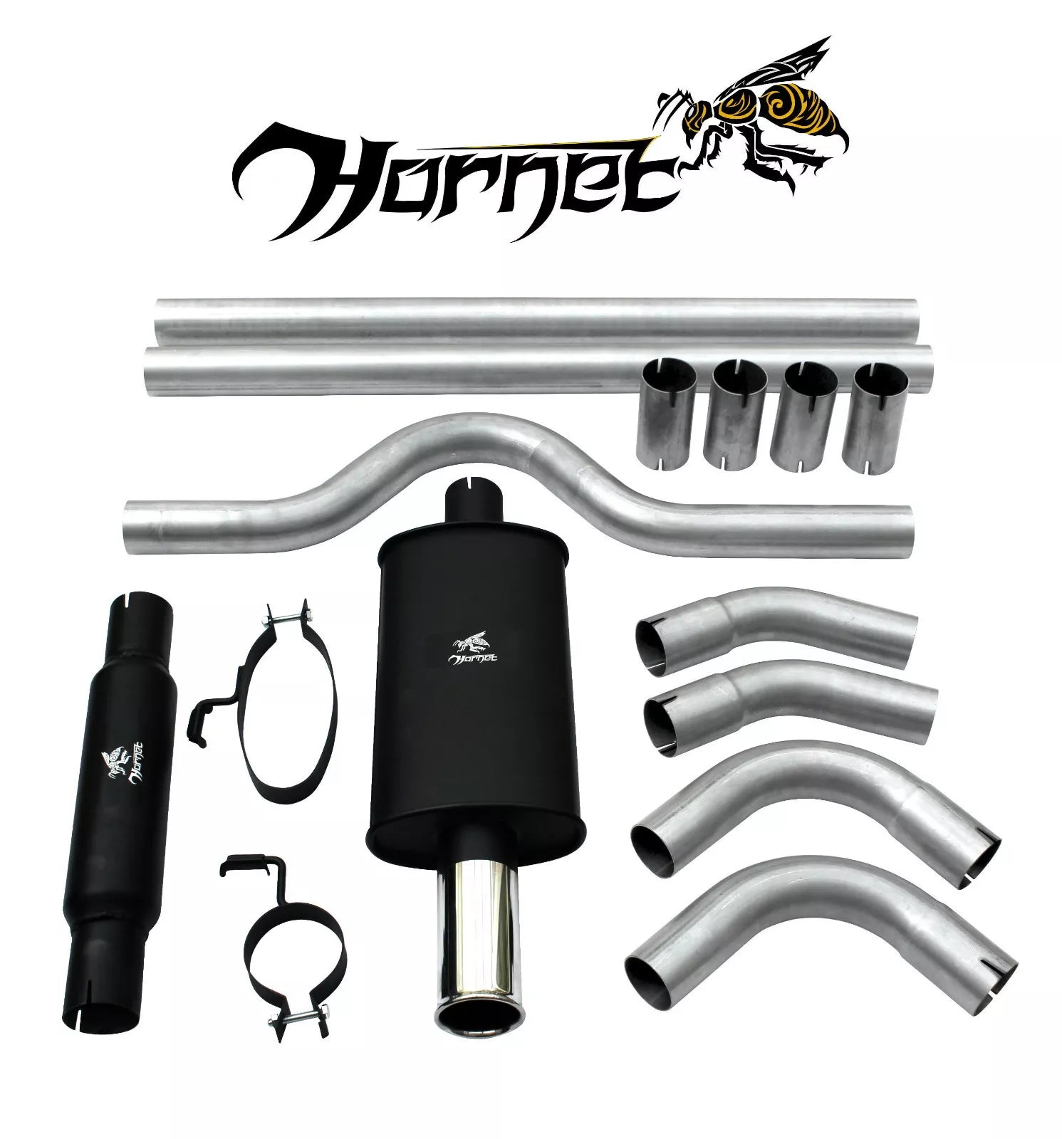 Hornet Universal Sport Exhaust Kit - 2.5" Bore Tubing - 3" Stainless S